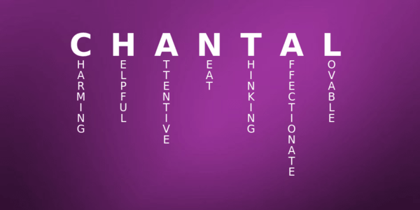 Signification du nom CHANTAL